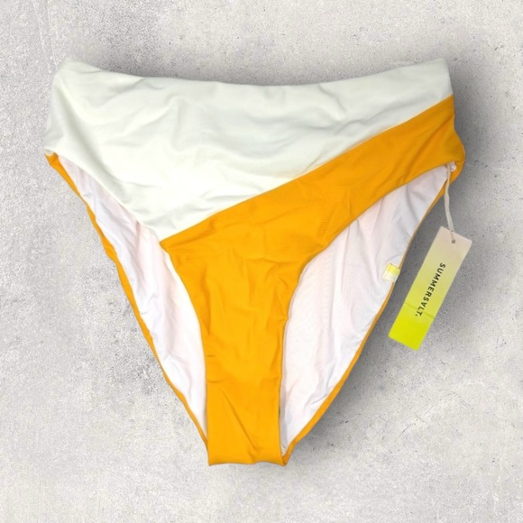 summersalt | Swim | Summersalt The Diagonal High Leg High Rise Bottom ...